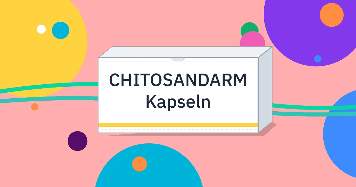 Symbolbild: Packung mit der Aufschrift CHITOSANDARM Kapseln (PZN 17871986) – Verfügbarkeit und Bezug in Apotheken in Frankfurt am Main