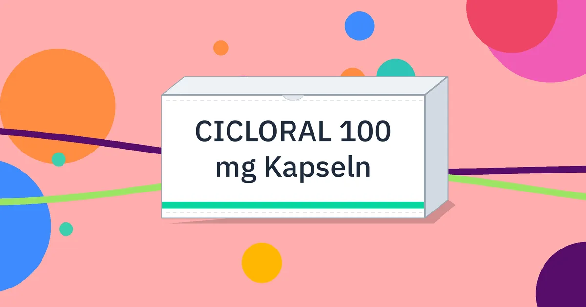 Symbolbild: Packung mit der Aufschrift CICLORAL 100 mg Kapseln (PZN 00550686) – Verfügbarkeit und Bezug in Apotheken in Frankfurt am Main
