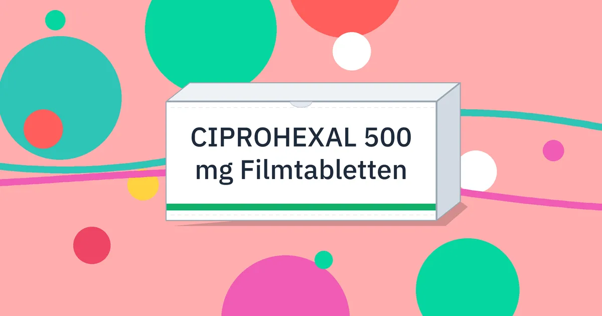 Symbolbild: Packung mit der Aufschrift CIPROHEXAL 500 mg Filmtabletten (PZN 00294929) – Verfügbarkeit und Bezug in Apotheken in Frankfurt am Main