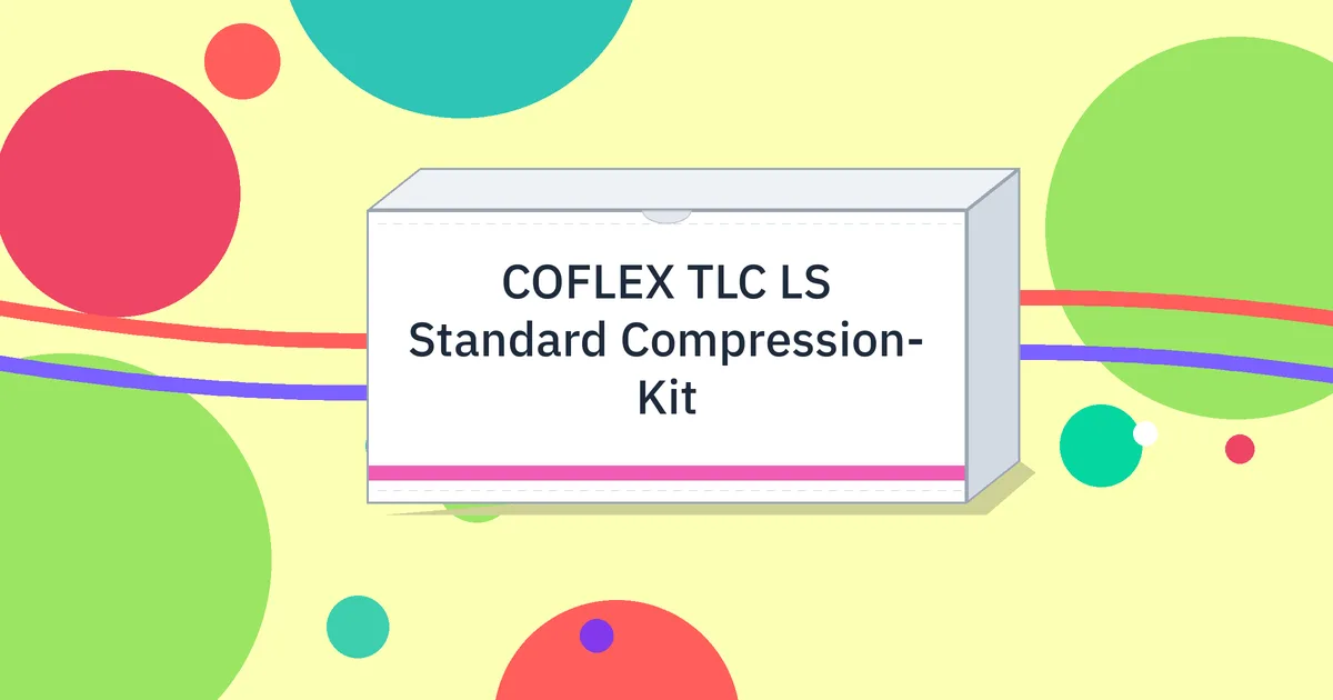 Symbolbild: Packung mit der Aufschrift COFLEX TLC LS Standard Compression-Kit (PZN 17599260) – Verfügbarkeit und Bezug in Apotheken in Frankfurt am Main