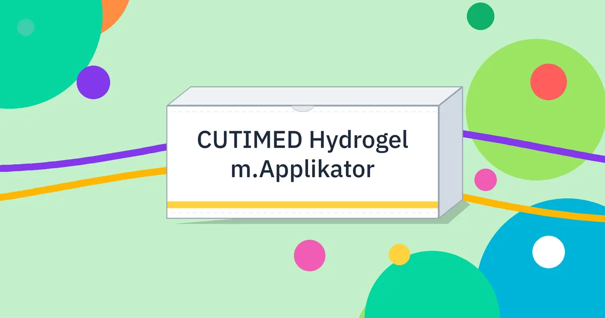 Symbolbild: Packung mit der Aufschrift CUTIMED Hydrogel m.Applikator (PZN 09292659) – Verfügbarkeit und Bezug in Apotheken in Frankfurt am Main
