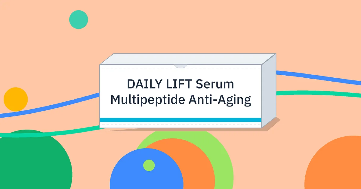 Symbolbild: Packung mit der Aufschrift DAILY LIFT Serum Multipeptide Anti-Aging (PZN 18238015) – Verfügbarkeit und Bezug in Apotheken in Frankfurt am Main