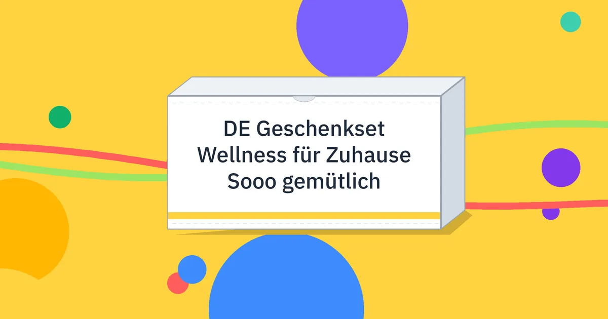 Symbolbild: Packung mit der Aufschrift DE Geschenkset Wellness für Zuhause Sooo gemütlich (PZN 18134787) – Verfügbarkeit und Bezug in Apotheken in Frankfurt am Main