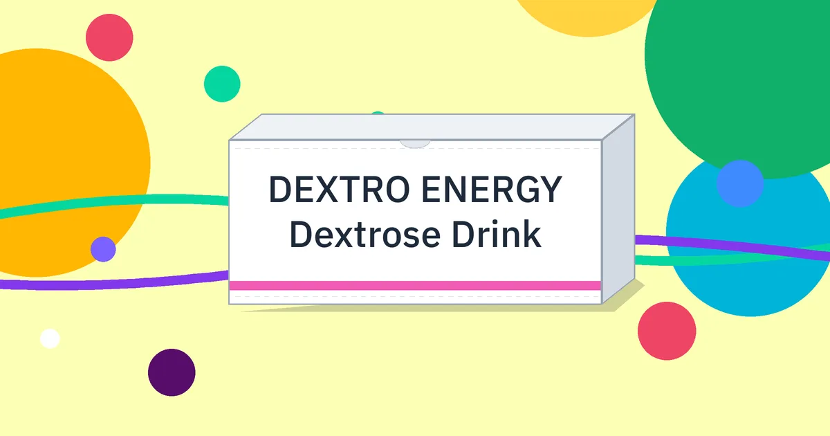 Symbolbild: Packung mit der Aufschrift DEXTRO ENERGY Dextrose Drink (PZN 11547598) – Verfügbarkeit und Bezug in Apotheken in Frankfurt am Main