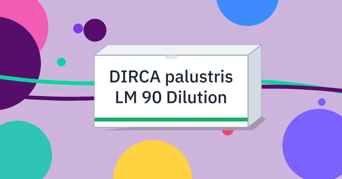 Symbolbild: Packung mit der Aufschrift DIRCA palustris LM 90 Dilution (PZN 13465901) – Verfügbarkeit und Bezug in Apotheken in Frankfurt am Main