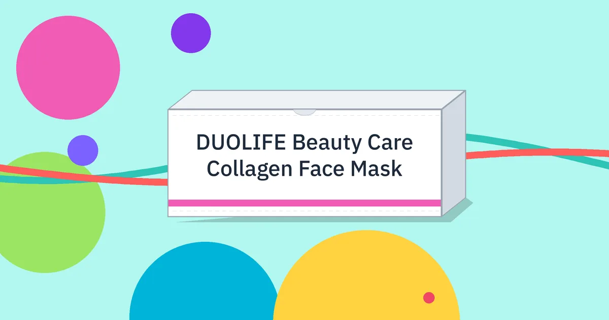 Symbolbild: Packung mit der Aufschrift DUOLIFE Beauty Care Collagen Face Mask (PZN 18063739) – Verfügbarkeit und Bezug in Apotheken in Frankfurt am Main
