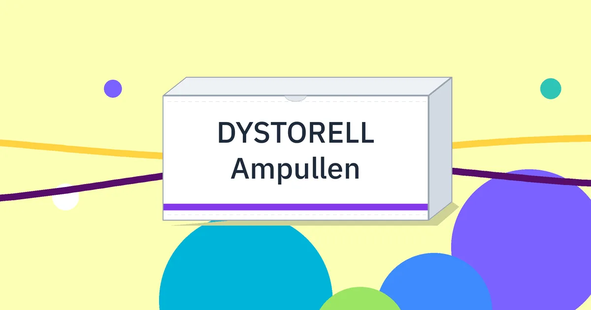 Symbolbild: Packung mit der Aufschrift DYSTORELL Ampullen (PZN 14240908) – Verfügbarkeit und Bezug in Apotheken in Frankfurt am Main