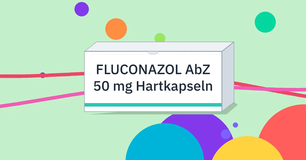 Symbolbild: Packung mit der Aufschrift FLUCONAZOL AbZ 50 mg Hartkapseln (PZN 04098757) – Verfügbarkeit und Bezug in Apotheken in Frankfurt am Main