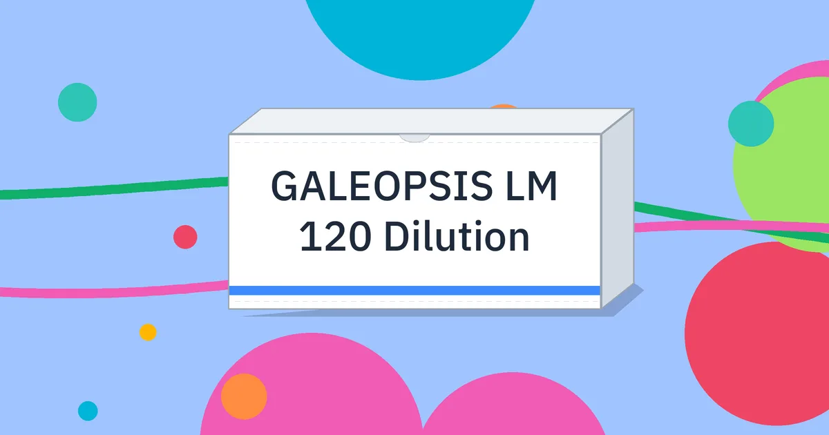 Symbolbild: Packung mit der Aufschrift GALEOPSIS LM 120 Dilution (PZN 13496511) – Verfügbarkeit und Bezug in Apotheken in Frankfurt am Main