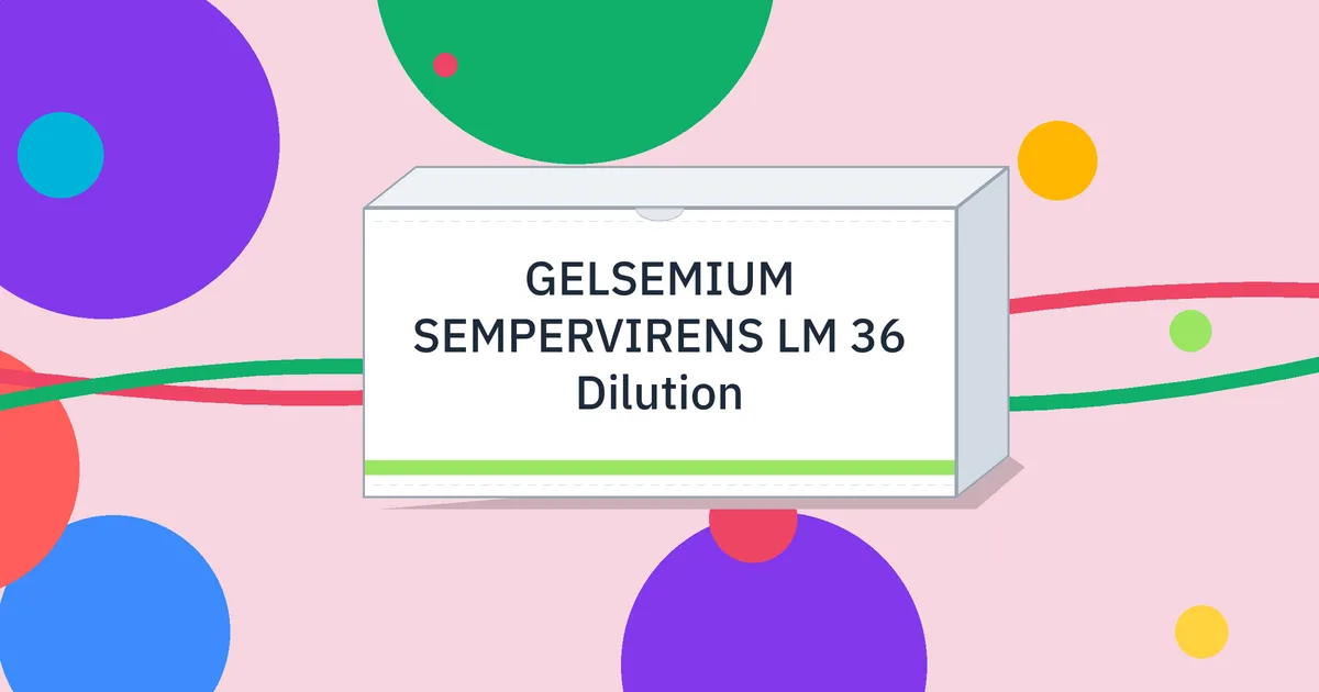 Symbolbild: Packung mit der Aufschrift GELSEMIUM SEMPERVIRENS LM 36 Dilution (PZN 12875956) – Verfügbarkeit und Bezug in Apotheken in Frankfurt am Main