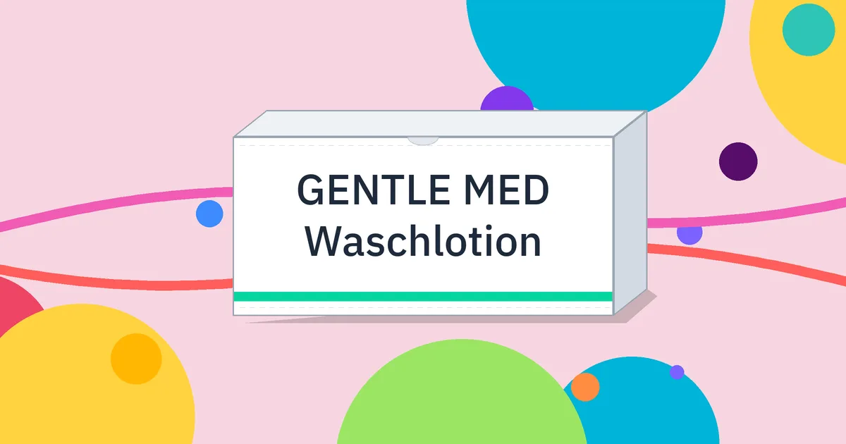 Symbolbild: Packung mit der Aufschrift GENTLE MED Waschlotion (PZN 11170337) – Verfügbarkeit und Bezug in Apotheken in Frankfurt am Main