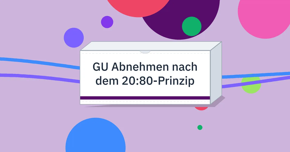 Symbolbild: Packung mit der Aufschrift GU Abnehmen nach dem 20:80-Prinzip (PZN 12742043) – Verfügbarkeit und Bezug in Apotheken in Frankfurt am Main