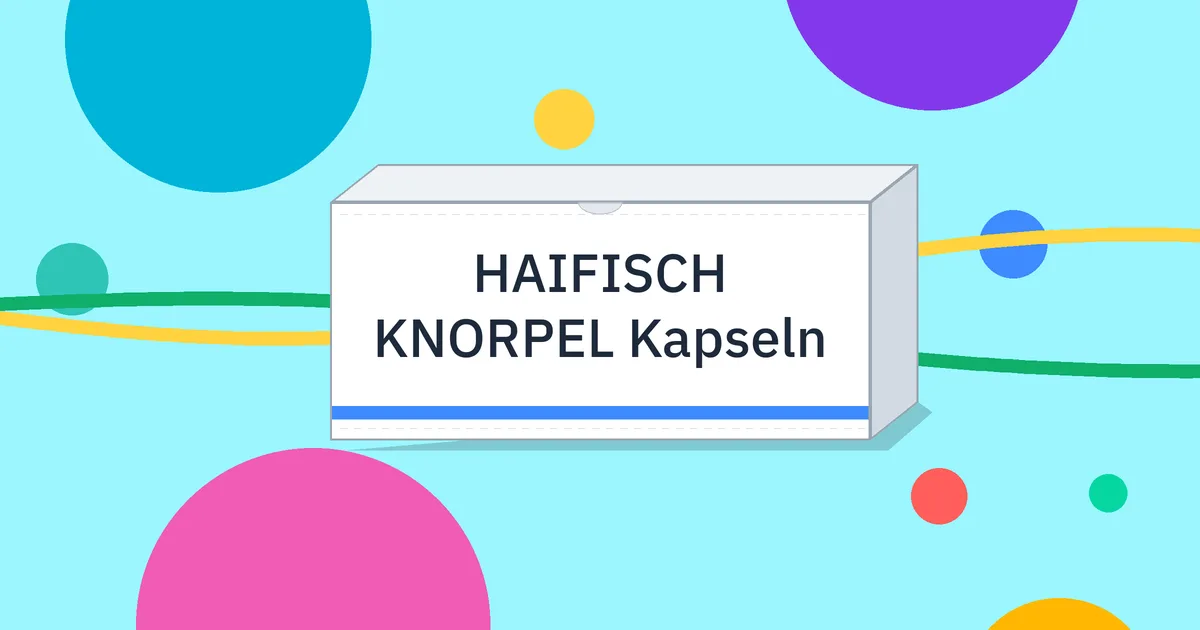 Symbolbild: Packung mit der Aufschrift HAIFISCH KNORPEL Kapseln (PZN 06605833) – Verfügbarkeit und Bezug in Apotheken in Frankfurt am Main