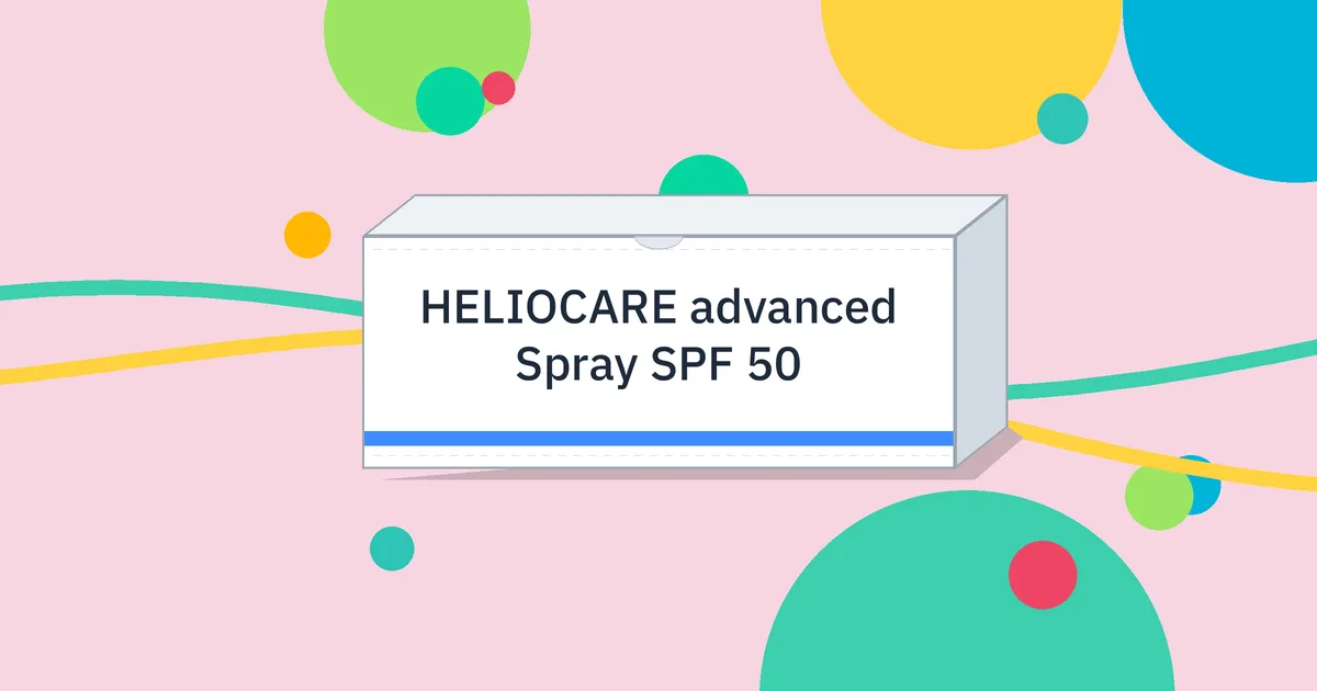 Symbolbild: Packung mit der Aufschrift HELIOCARE advanced Spray SPF 50 (PZN 10181505) – Verfügbarkeit und Bezug in Apotheken in Frankfurt am Main