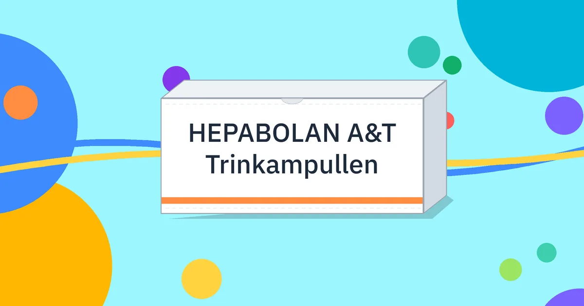 Symbolbild: Packung mit der Aufschrift HEPABOLAN A&T Trinkampullen (PZN 04535407) – Verfügbarkeit und Bezug in Apotheken in Frankfurt am Main