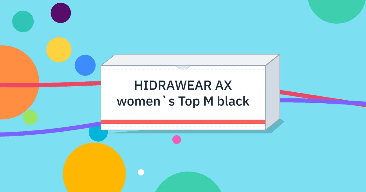 Symbolbild: Packung mit der Aufschrift HIDRAWEAR AX women`s Top M black (PZN 17419097) – Verfügbarkeit und Bezug in Apotheken in Frankfurt am Main
