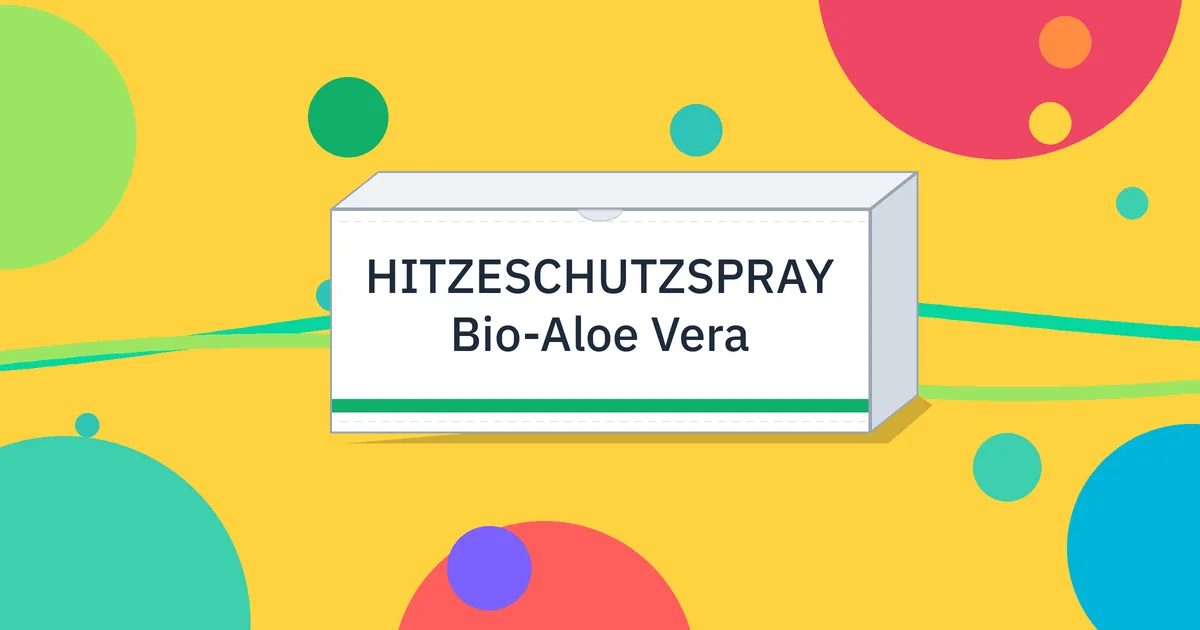 Symbolbild: Packung mit der Aufschrift HITZESCHUTZSPRAY Bio-Aloe Vera (PZN 12449923) – Verfügbarkeit und Bezug in Apotheken in Frankfurt am Main