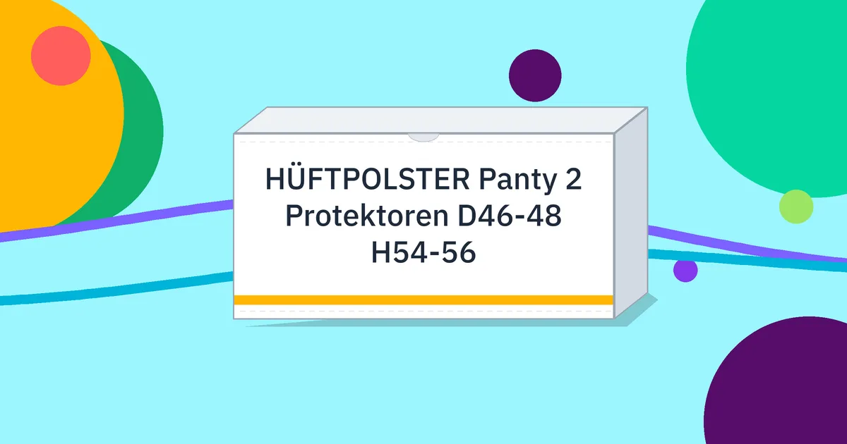 Symbolbild: Packung mit der Aufschrift HÜFTPOLSTER Panty 2 Protektoren D46-48 H54-56 (PZN 07002278) – Verfügbarkeit und Bezug in Apotheken in Frankfurt am Main