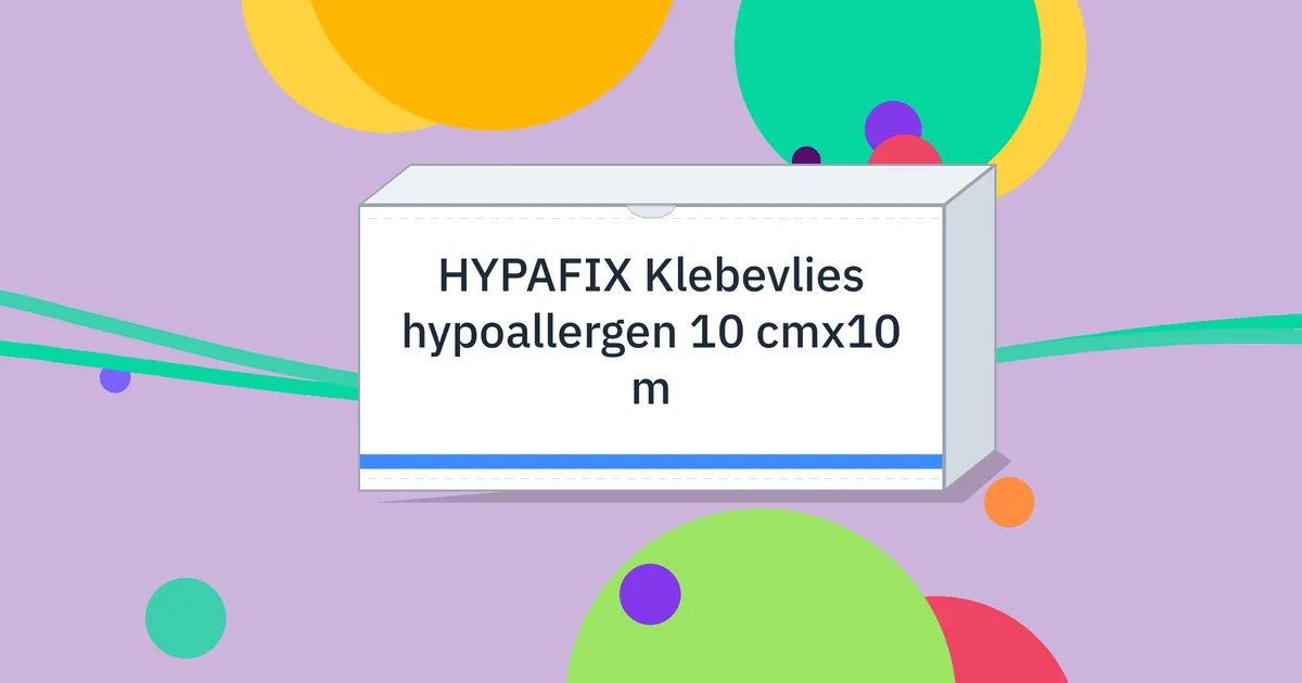 Symbolbild: Packung mit der Aufschrift HYPAFIX Klebevlies hypoallergen 10 cmx10 m (PZN 19077502) – Verfügbarkeit und Bezug in Apotheken in Frankfurt am Main