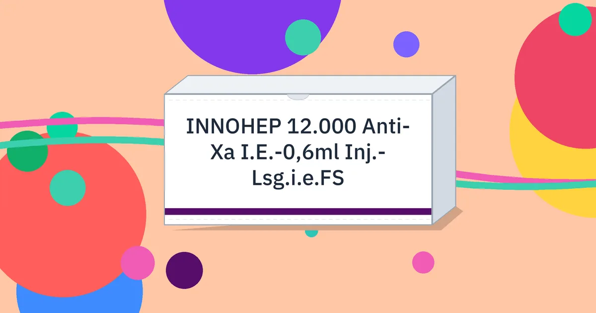 Symbolbild: Packung mit der Aufschrift INNOHEP 12.000 Anti-Xa I.E.-0,6ml Inj.-Lsg.i.e.FS (PZN 17446177) – Verfügbarkeit und Bezug in Apotheken in Frankfurt am Main