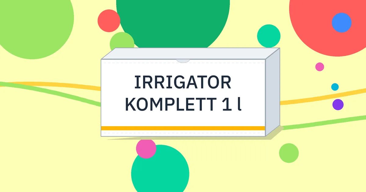 Symbolbild: Packung mit der Aufschrift IRRIGATOR KOMPLETT 1 l (PZN 13833204) – Verfügbarkeit und Bezug in Apotheken in Frankfurt am Main