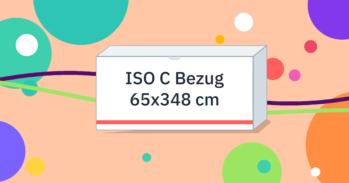 Symbolbild: Packung mit der Aufschrift ISO C Bezug 65x348 cm (PZN 07599721) – Verfügbarkeit und Bezug in Apotheken in Frankfurt am Main