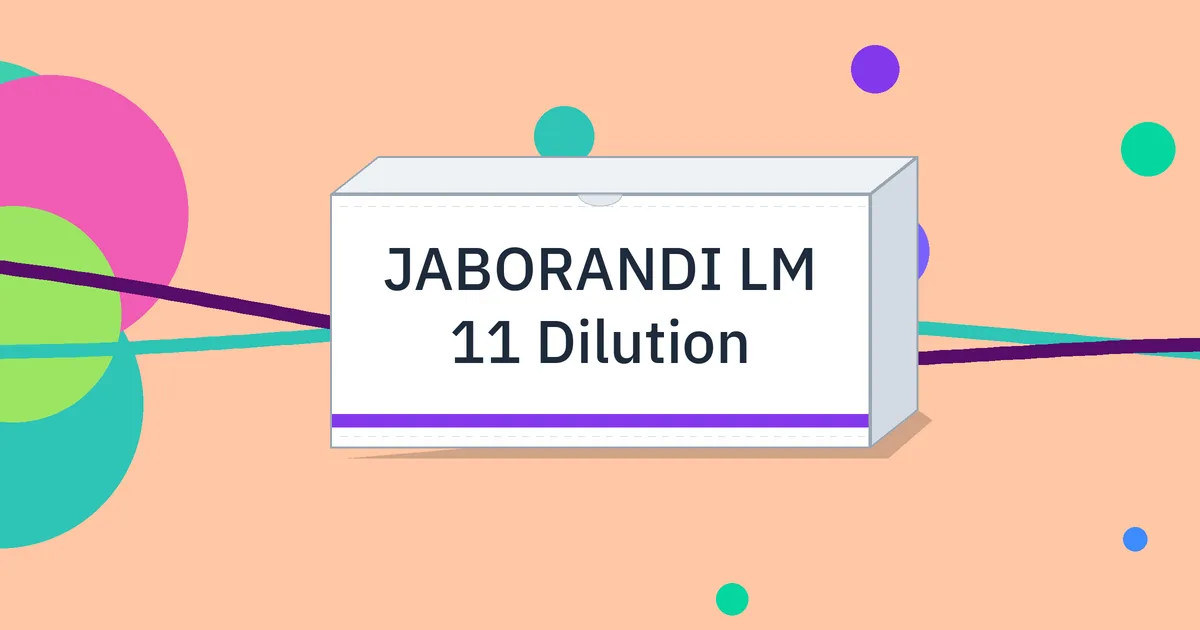 Symbolbild: Packung mit der Aufschrift JABORANDI LM 11 Dilution (PZN 12915242) – Verfügbarkeit und Bezug in Apotheken in Frankfurt am Main