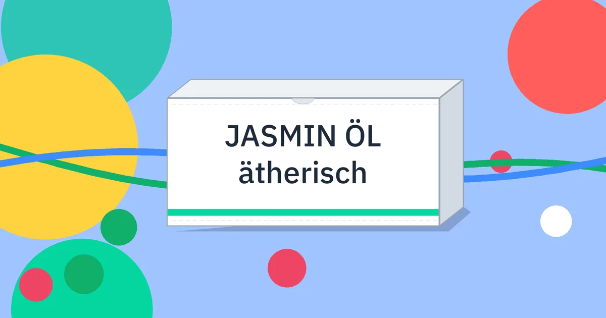 Symbolbild: Packung mit der Aufschrift JASMIN ÖL ätherisch (PZN 18004843) – Verfügbarkeit und Bezug in Apotheken in Frankfurt am Main