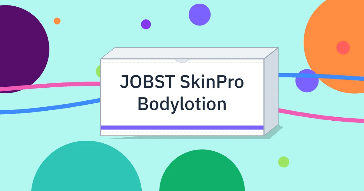 Symbolbild: Packung mit der Aufschrift JOBST SkinPro Bodylotion (PZN 15233282) – Verfügbarkeit und Bezug in Apotheken in Frankfurt am Main