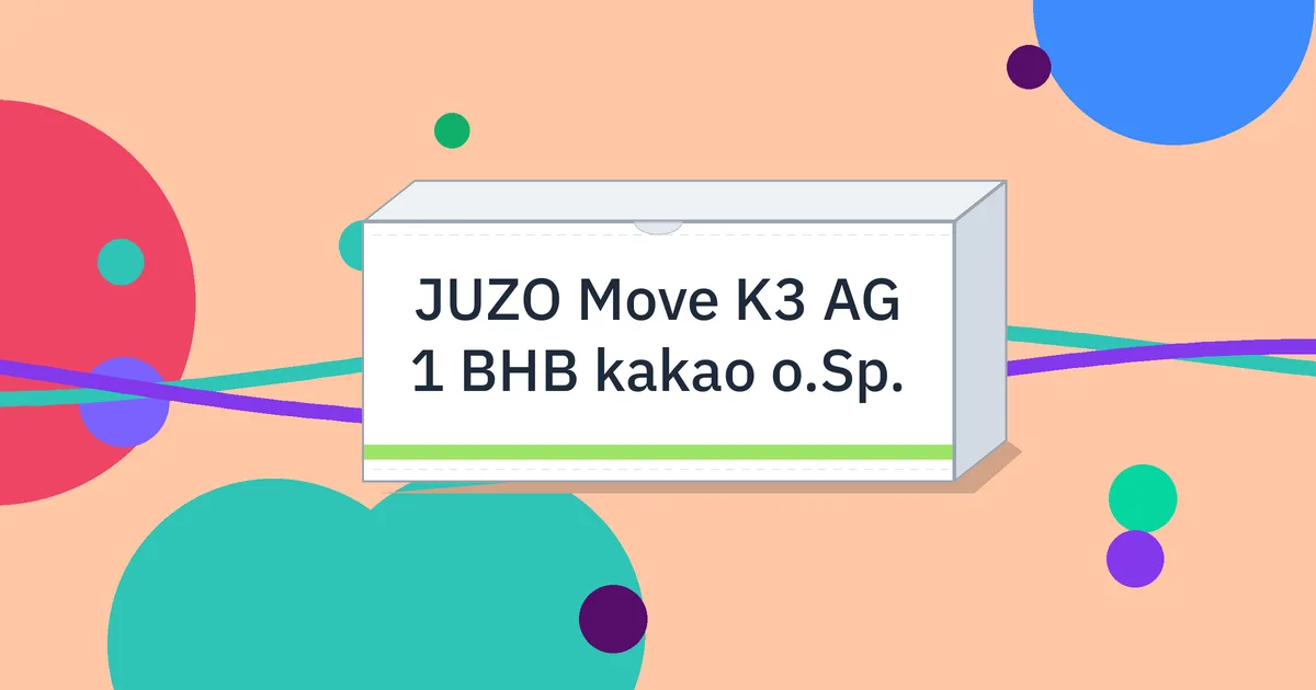 Symbolbild: Packung mit der Aufschrift JUZO Move K3 AG 1 BHB kakao o.Sp. (PZN 18589565) – Verfügbarkeit und Bezug in Apotheken in Frankfurt am Main