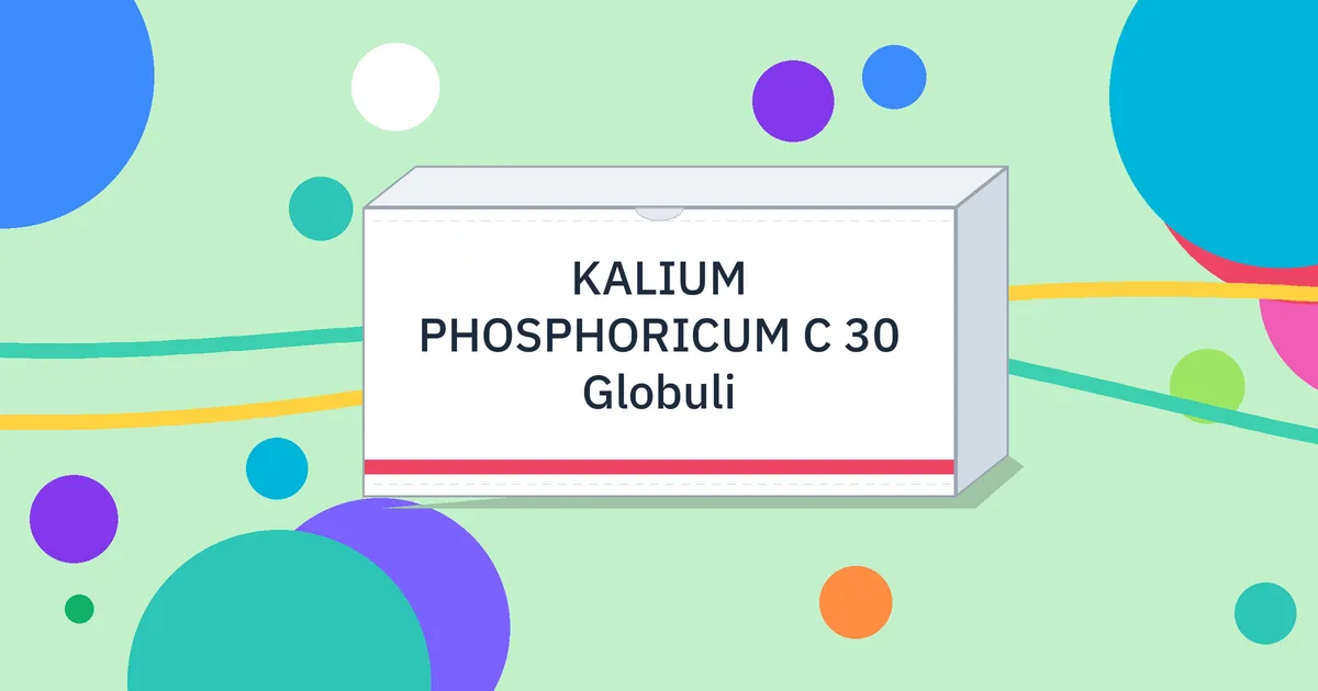 Symbolbild: Packung mit der Aufschrift KALIUM PHOSPHORICUM C 30 Globuli (PZN 13718874) – Verfügbarkeit und Bezug in Apotheken in Frankfurt am Main