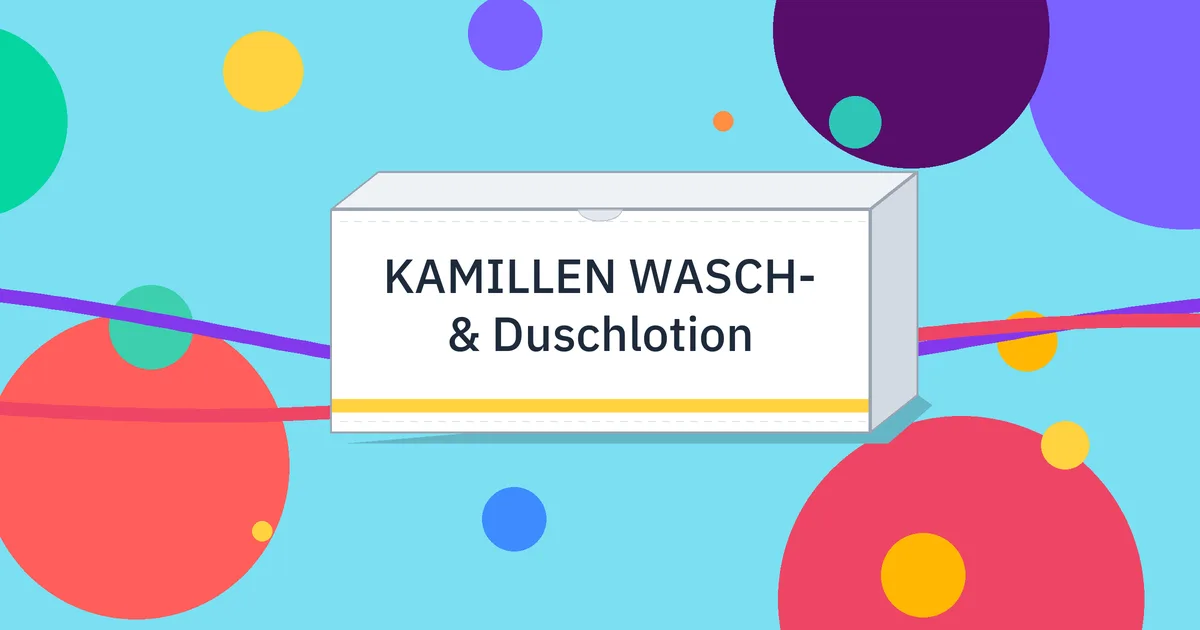 Symbolbild: Packung mit der Aufschrift KAMILLEN WASCH- & Duschlotion (PZN 16334654) – Verfügbarkeit und Bezug in Apotheken in Frankfurt am Main