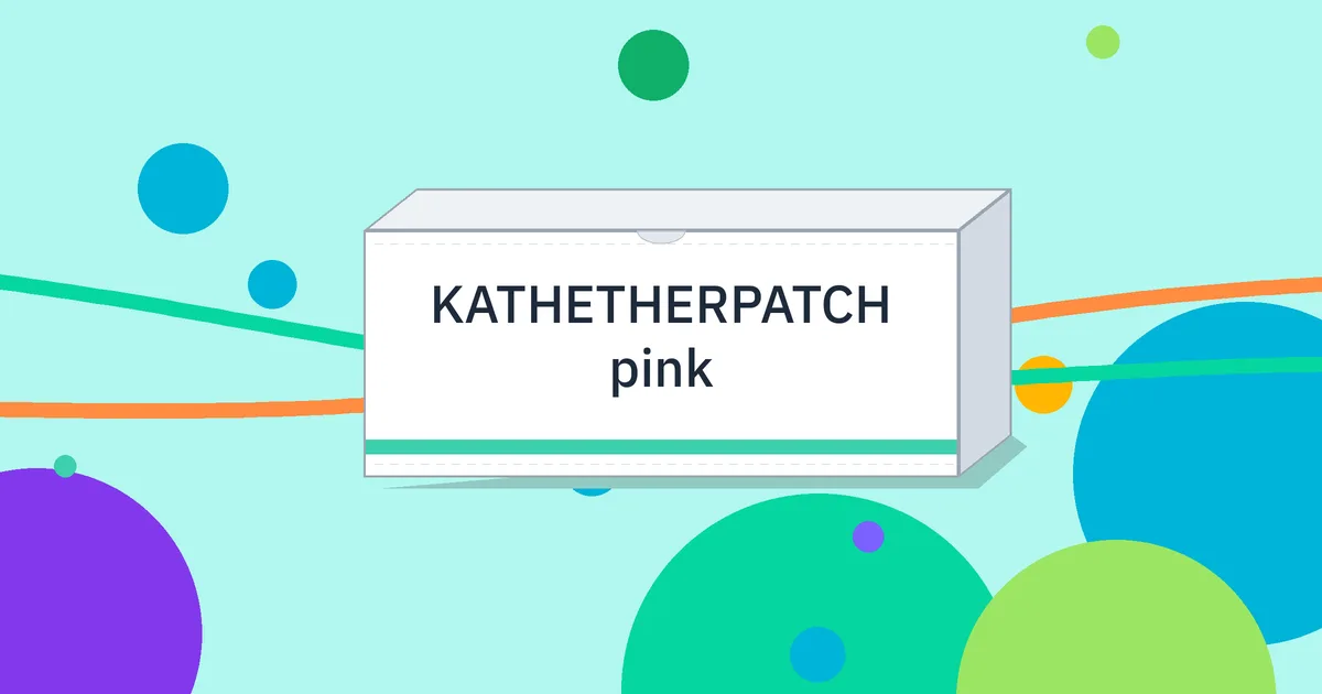 Symbolbild: Packung mit der Aufschrift KATHETHERPATCH pink (PZN 19866966) – Verfügbarkeit und Bezug in Apotheken in Frankfurt am Main