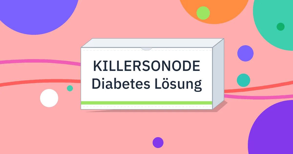 Symbolbild: Packung mit der Aufschrift KILLERSONODE Diabetes Lösung (PZN 11189006) – Verfügbarkeit und Bezug in Apotheken in Frankfurt am Main
