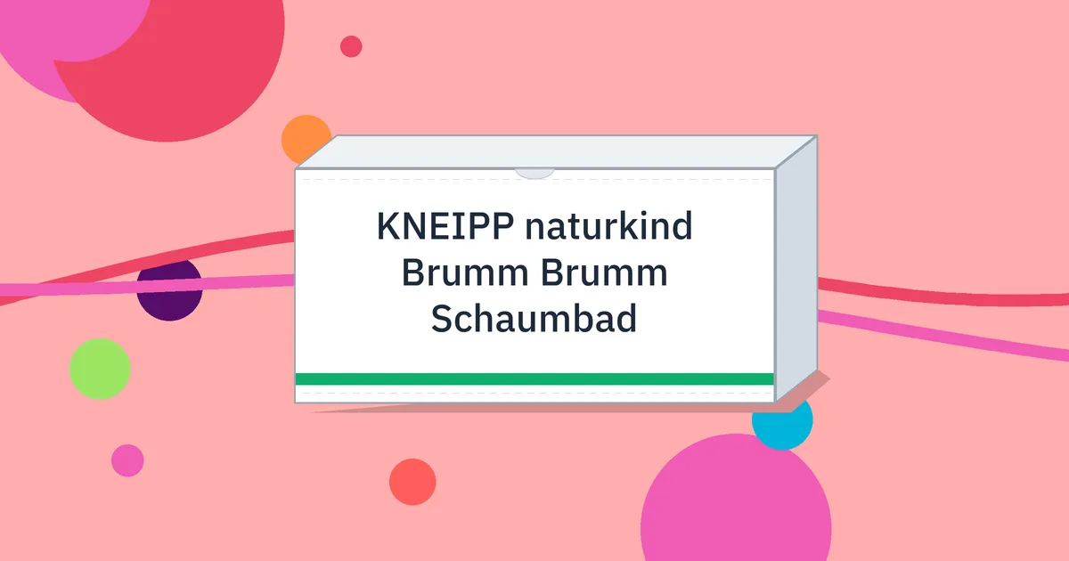 Symbolbild: Packung mit der Aufschrift KNEIPP naturkind Brumm Brumm Schaumbad (PZN 19272267) – Verfügbarkeit und Bezug in Apotheken in Frankfurt am Main