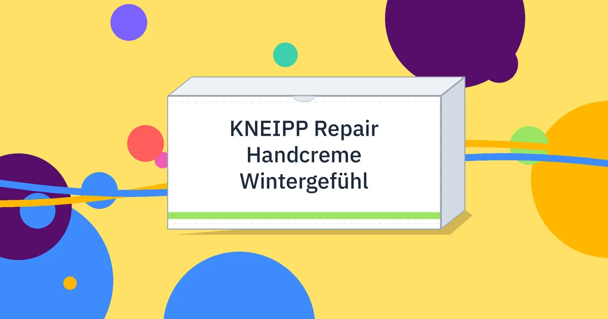 Symbolbild: Packung mit der Aufschrift KNEIPP Repair Handcreme Wintergefühl (PZN 17442825) – Verfügbarkeit und Bezug in Apotheken in Frankfurt am Main