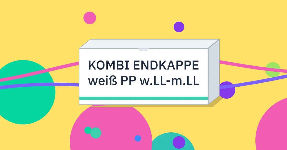 Symbolbild: Packung mit der Aufschrift KOMBI ENDKAPPE weiß PP w.LL-m.LL (PZN 08428683) – Verfügbarkeit und Bezug in Apotheken in Frankfurt am Main