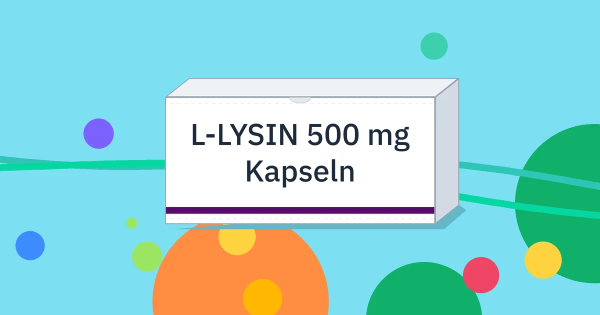 Symbolbild: Packung mit der Aufschrift L-LYSIN 500 mg Kapseln (PZN 04866044) – Verfügbarkeit und Bezug in Apotheken in Frankfurt am Main