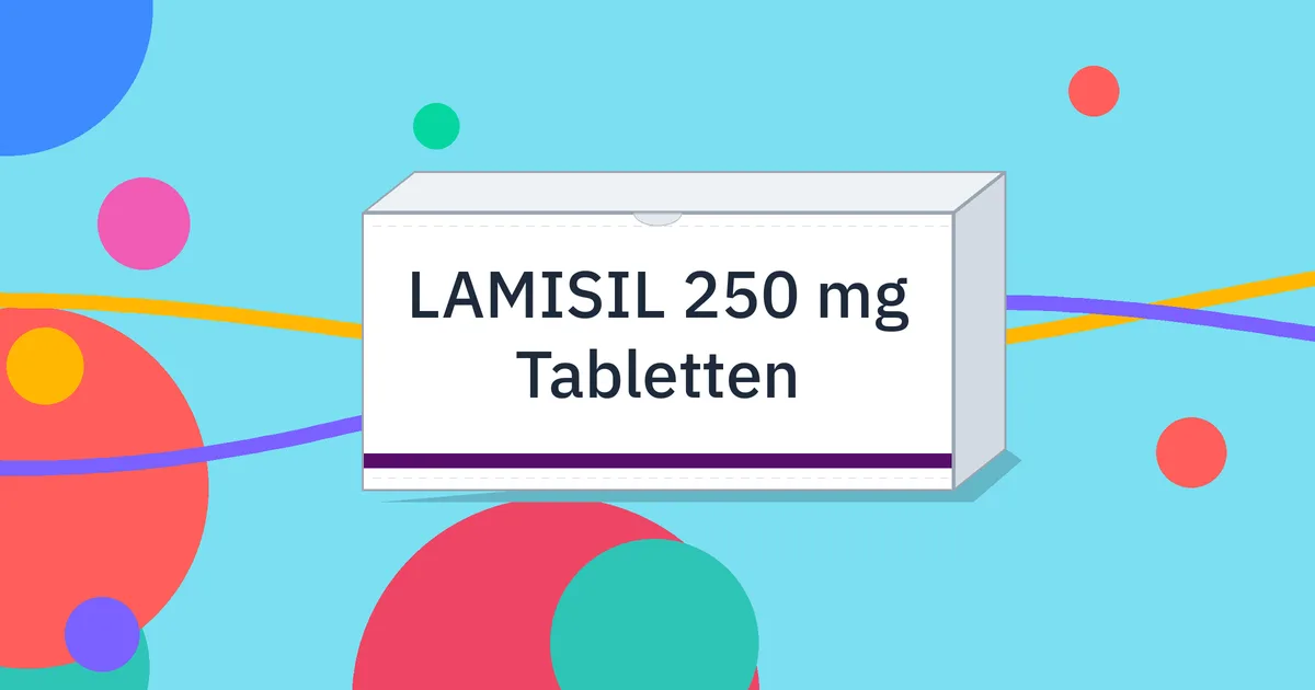 Symbolbild: Packung mit der Aufschrift LAMISIL 250 mg Tabletten (PZN 00998375) – Verfügbarkeit und Bezug in Apotheken in Frankfurt am Main