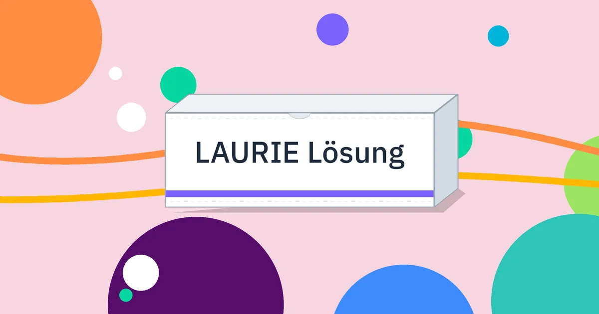 Symbolbild: Packung mit der Aufschrift LAURIE Lösung (PZN 04891639) – Verfügbarkeit und Bezug in Apotheken in Frankfurt am Main