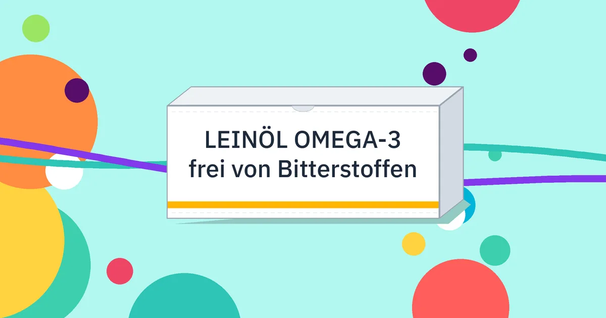 Symbolbild: Packung mit der Aufschrift LEINÖL OMEGA-3 frei von Bitterstoffen (PZN 06827261) – Verfügbarkeit und Bezug in Apotheken in Frankfurt am Main