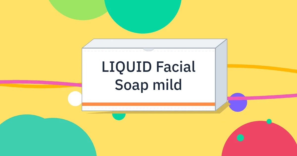 Symbolbild: Packung mit der Aufschrift LIQUID Facial Soap mild (PZN 18893636) – Verfügbarkeit und Bezug in Apotheken in Frankfurt am Main
