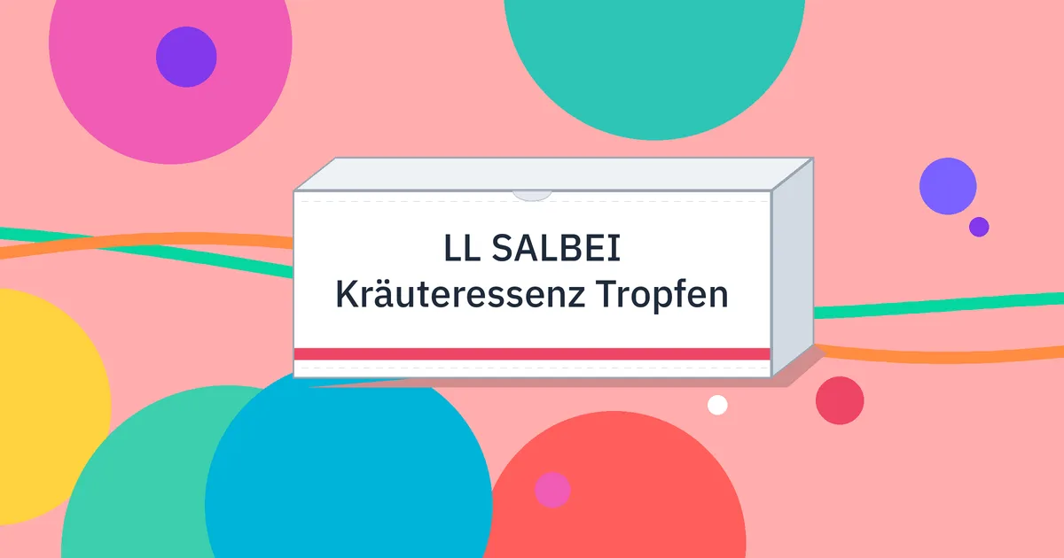 Symbolbild: Packung mit der Aufschrift LL SALBEI Kräuteressenz Tropfen (PZN 20314427) – Verfügbarkeit und Bezug in Apotheken in Frankfurt am Main
