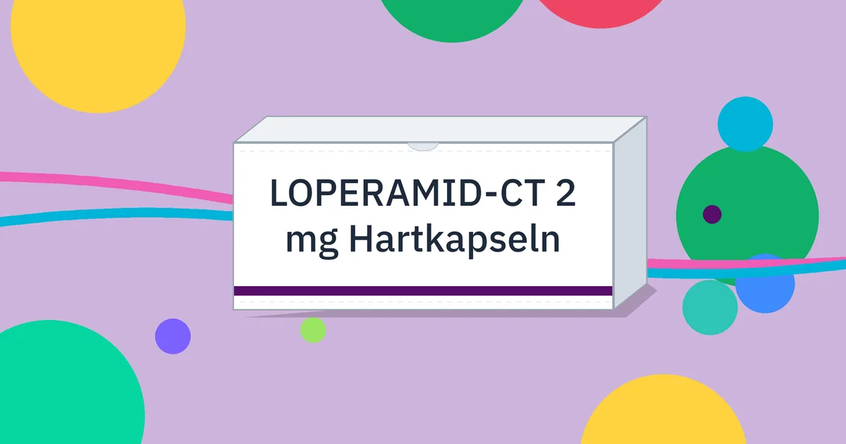 Symbolbild: Packung mit der Aufschrift LOPERAMID-CT 2 mg Hartkapseln (PZN 04413265) – Verfügbarkeit und Bezug in Apotheken in Frankfurt am Main