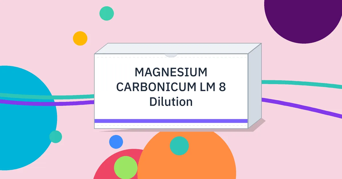 Symbolbild: Packung mit der Aufschrift MAGNESIUM CARBONICUM LM 8 Dilution (PZN 12936988) – Verfügbarkeit und Bezug in Apotheken in Frankfurt am Main