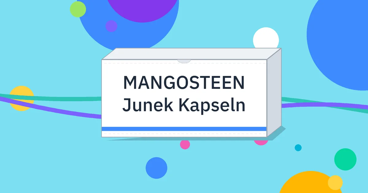 Symbolbild: Packung mit der Aufschrift MANGOSTEEN Junek Kapseln (PZN 10230652) – Verfügbarkeit und Bezug in Apotheken in Frankfurt am Main