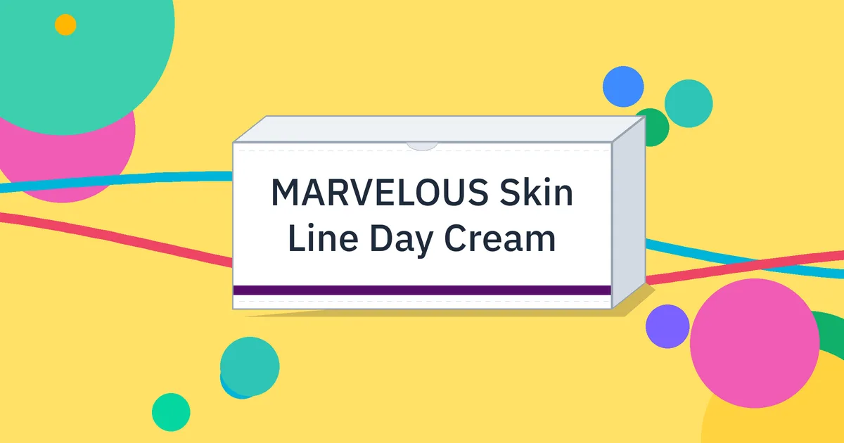 Symbolbild: Packung mit der Aufschrift MARVELOUS Skin Line Day Cream (PZN 15241005) – Verfügbarkeit und Bezug in Apotheken in Frankfurt am Main
