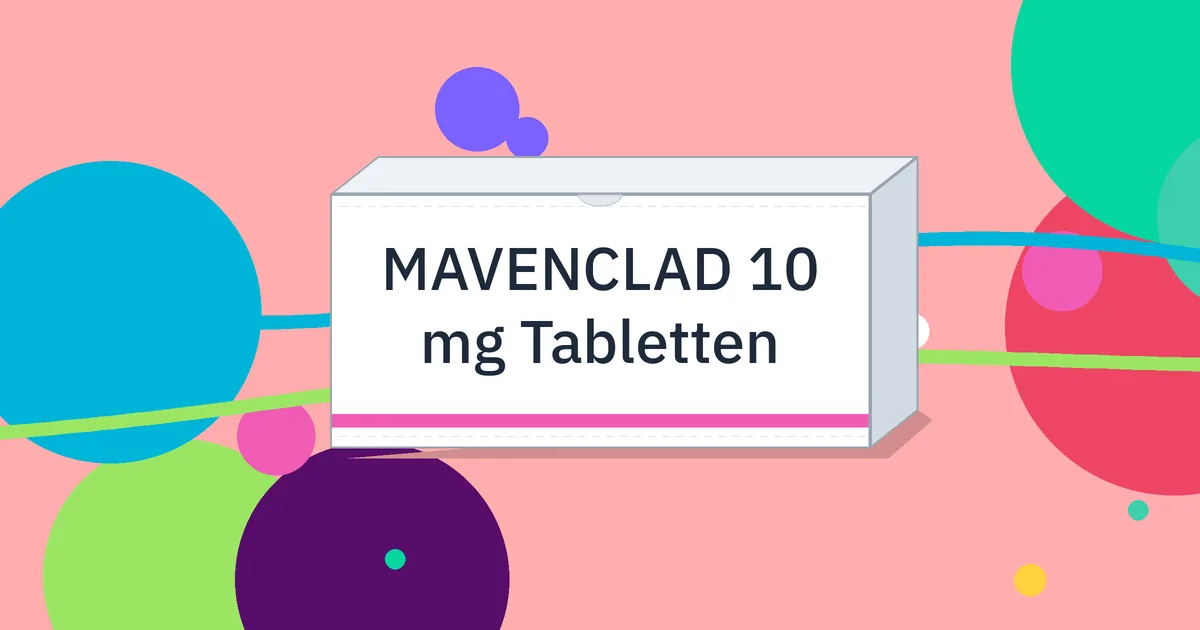 Symbolbild: Packung mit der Aufschrift MAVENCLAD 10 mg Tabletten (PZN 12900915) – Verfügbarkeit und Bezug in Apotheken in Frankfurt am Main