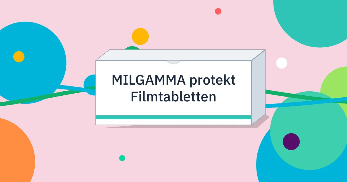 Symbolbild: Packung mit der Aufschrift MILGAMMA protekt Filmtabletten (PZN 01529731) – Verfügbarkeit und Bezug in Apotheken in Frankfurt am Main