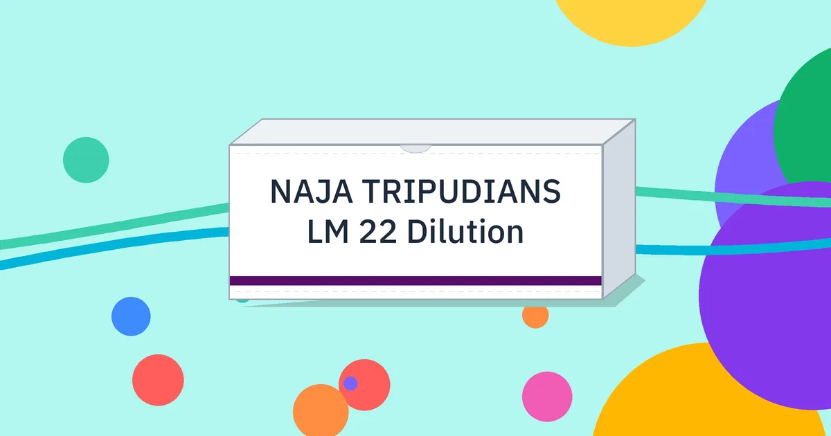 Symbolbild: Packung mit der Aufschrift NAJA TRIPUDIANS LM 22 Dilution (PZN 12958145) – Verfügbarkeit und Bezug in Apotheken in Frankfurt am Main